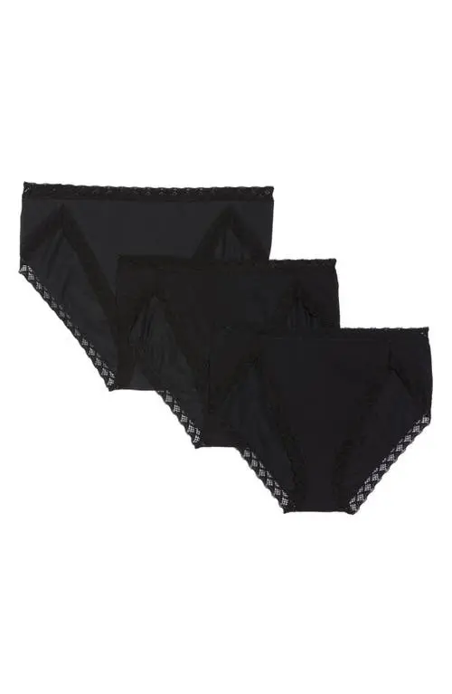 Natori Bliss 3-pack French Cut Briefs - Black