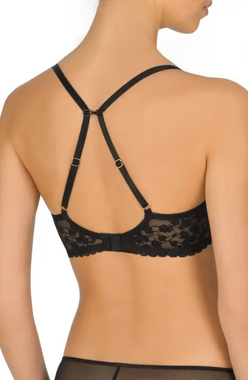 Natori Cherry Blossom Convertible Underwire Bra - Black
