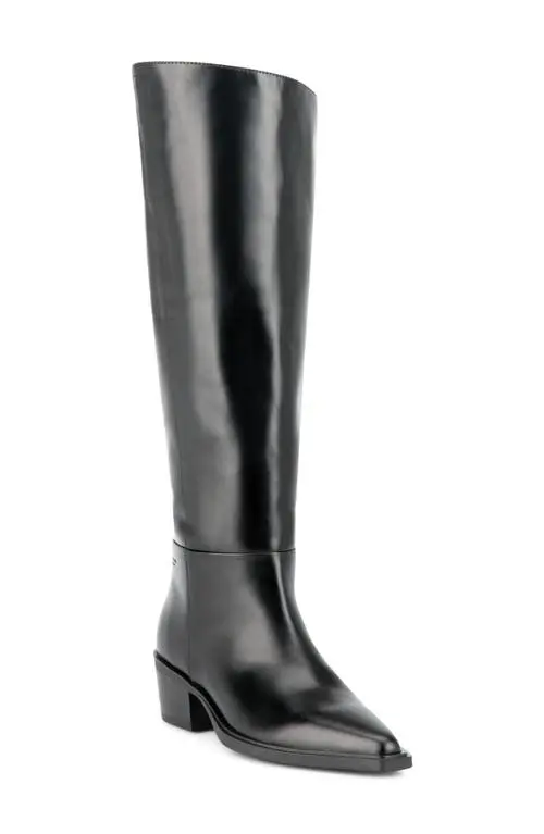 VAGABOND SHOEMAKERS Kelsey Knee High Leather Boot - Black