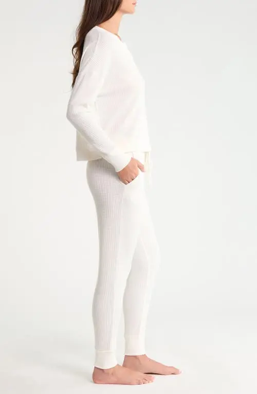 PAPINELLE Waffle Henley Sleep Top