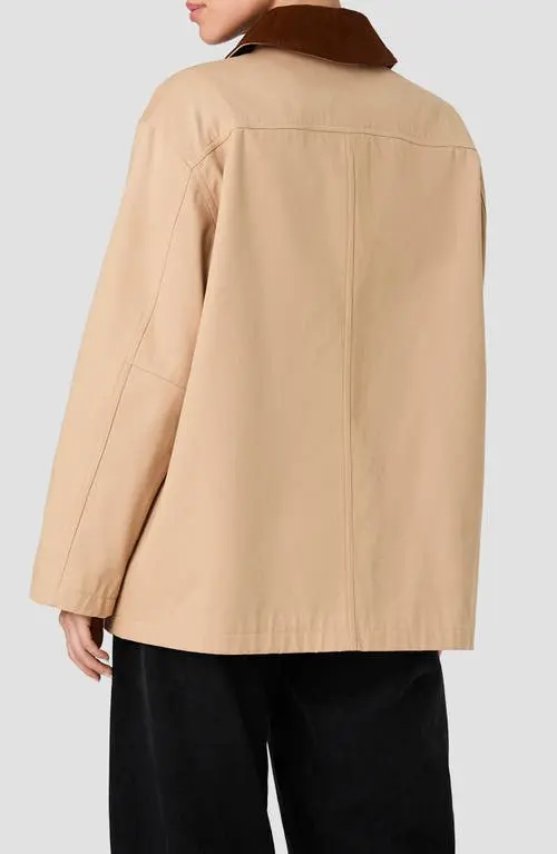 French Connection Barn Jacket With Corduroy Collar