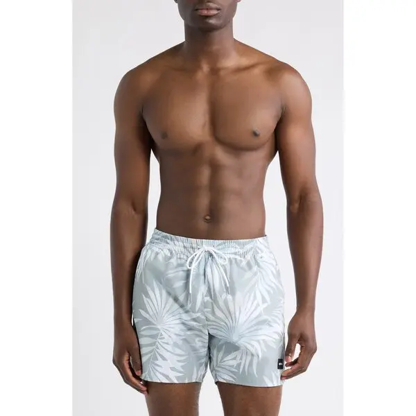 BOSS Pirhana Swim Trunks - Open Grey