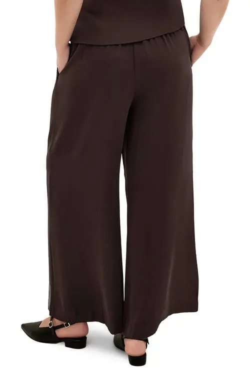 City Chic Jett Pleated Wide Leg Pants
