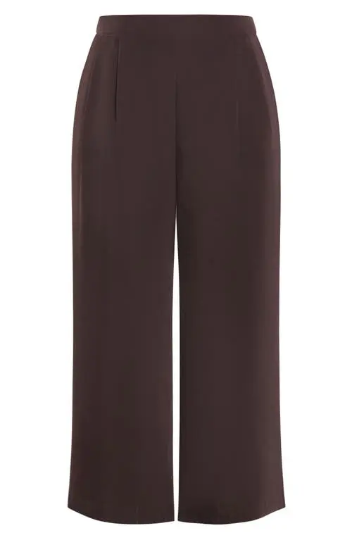 City Chic Jett Pleated Wide Leg Pants