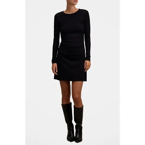 EVER NEW Ash Long Sleeve Minidress