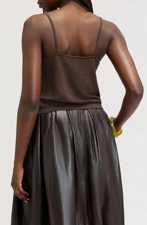 Sam Edelman Paillette Sweetheart Neck Tank