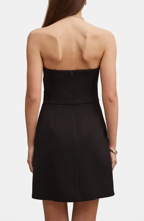 EVER NEW Rumi Pleated Strapless Minidress