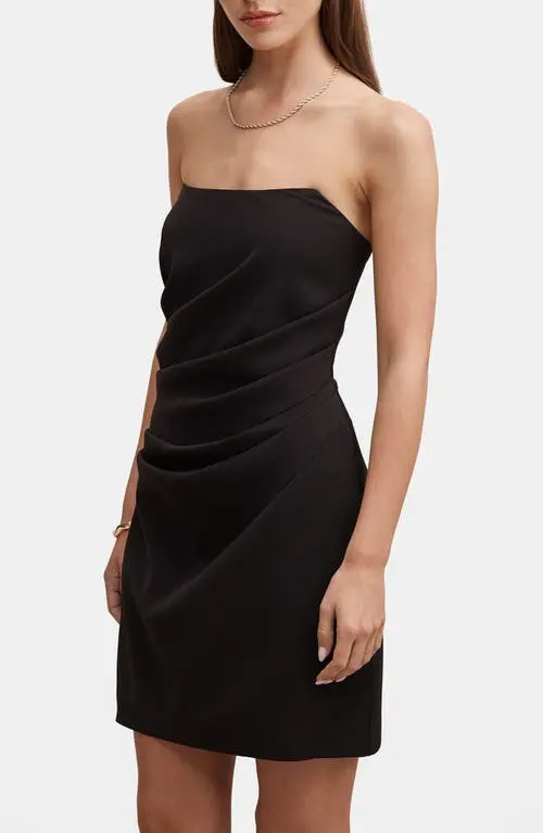 EVER NEW Rumi Pleated Strapless Minidress