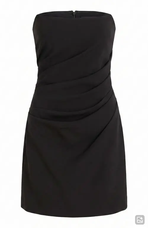 EVER NEW Rumi Pleated Strapless Minidress