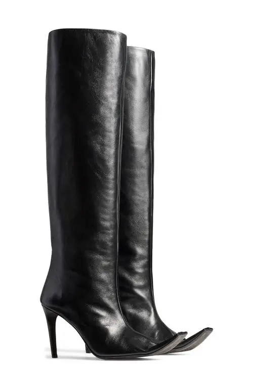 Khaite Marlene Square Toe Knee High Boot