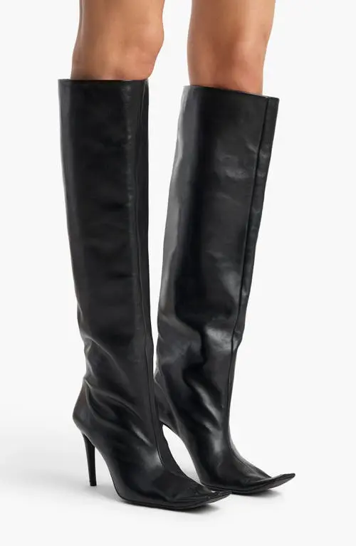Khaite Marlene Square Toe Knee High Boot