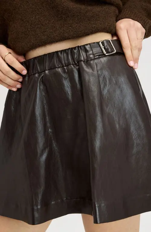 Sam Edelman Faux Leather Miniskirt