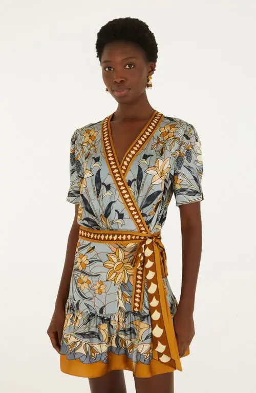 Farm Rio Stained Glass Beauty Wrap Dress