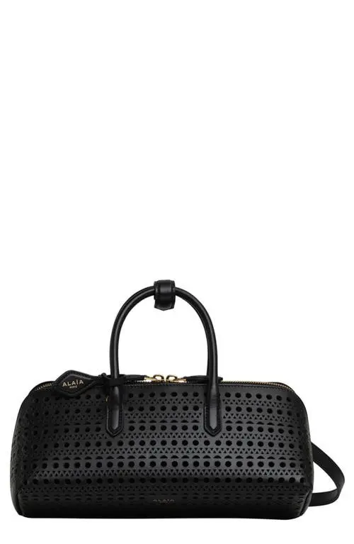 Alaïa Delta S Top Handle Leather Bag - Noir
