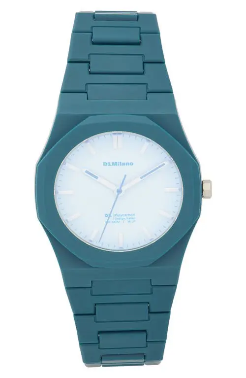 D1 MILANO City Lights Polycarbon Bracelet Watch - Teal