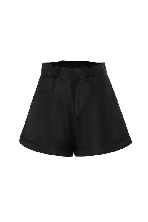 WEST 14TH Sullivan Leather Paperbag Short
