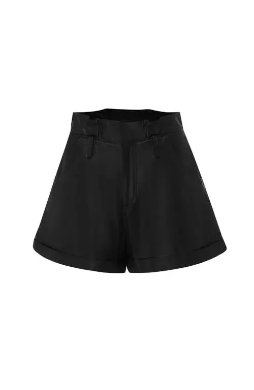 WEST 14TH Sullivan Leather Paperbag Short