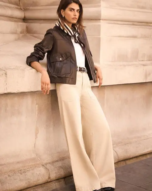 Mint Velvet Utility Wide Jeans