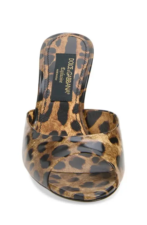 Dolce & Gabbana Keira Leather Mule