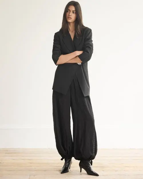 Mint Velvet Checked Soft Balloon Trousers
