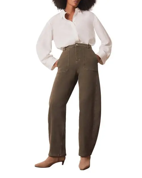 Mint Velvet Utility Barrel Jeans