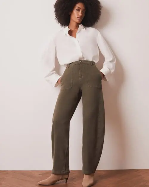 Mint Velvet Utility Barrel Jeans
