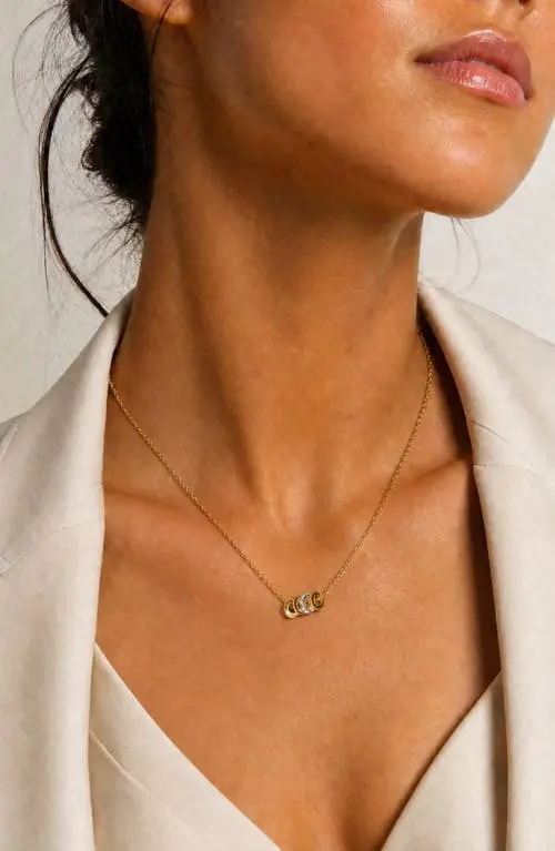 Argento Vivo Two-tone Coin Edge Pendant Necklace