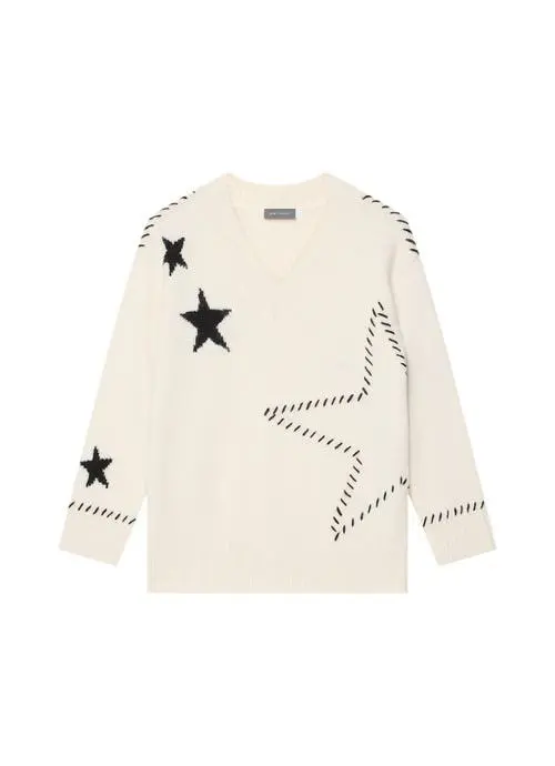 Mint Velvet Star Knit Jumper Long Sleeve Regular Cardigan