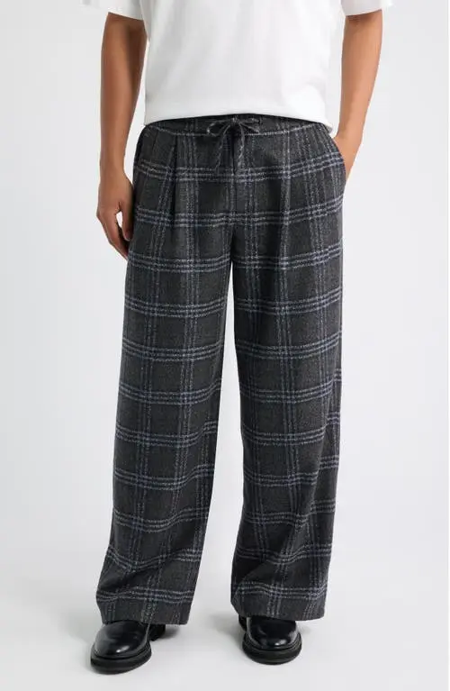 KROST Relaxed Plaid Drawstring Pants