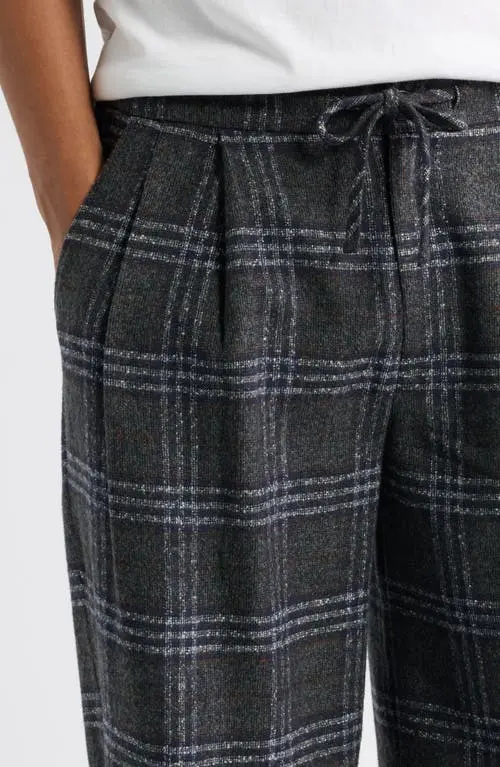KROST Relaxed Plaid Drawstring Pants