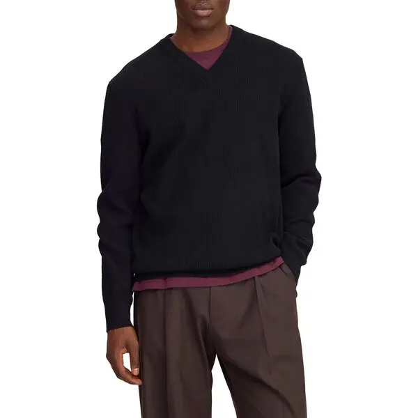 Nn07 Danny V-neck Sweater - Black