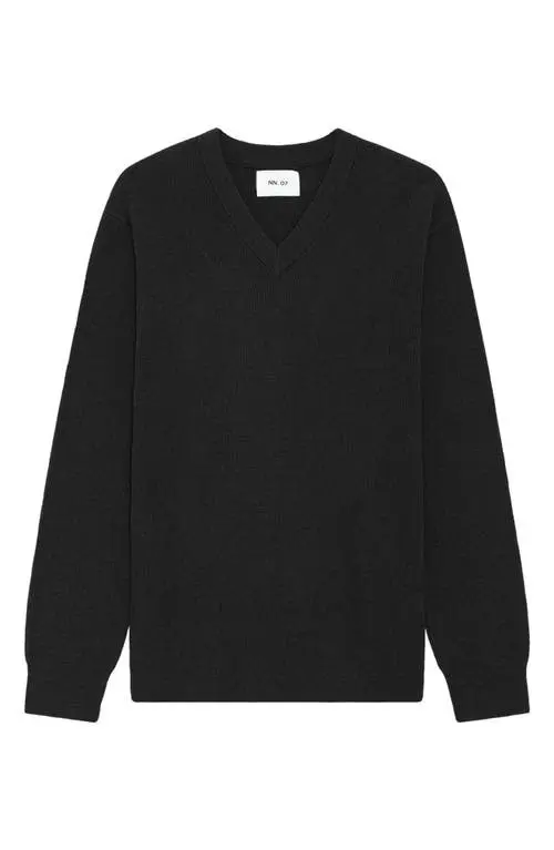 Nn07 Danny V-neck Sweater - Black