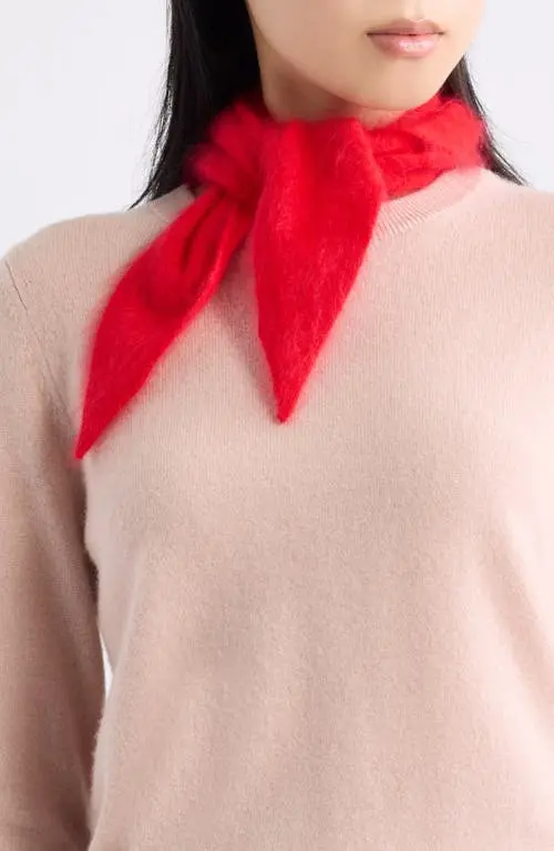 Nordstrom Brushed Wool & Cashmere Scarf - Red Celebration