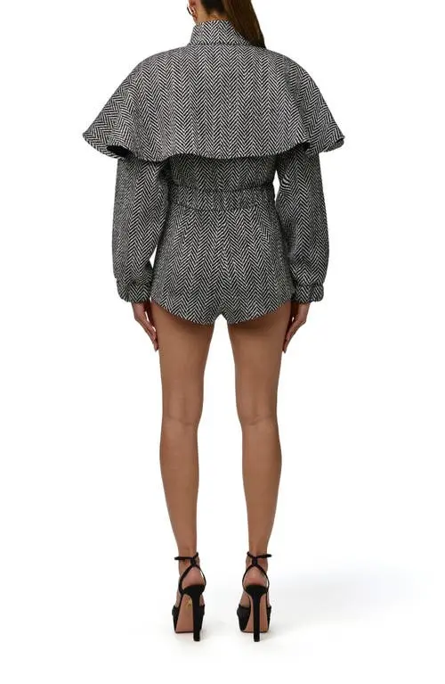 Naked Wardrobe Herringbone Cape Romper
