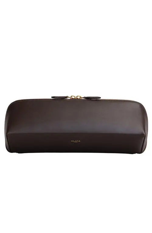 Alaïa Delta Leather Clutch
