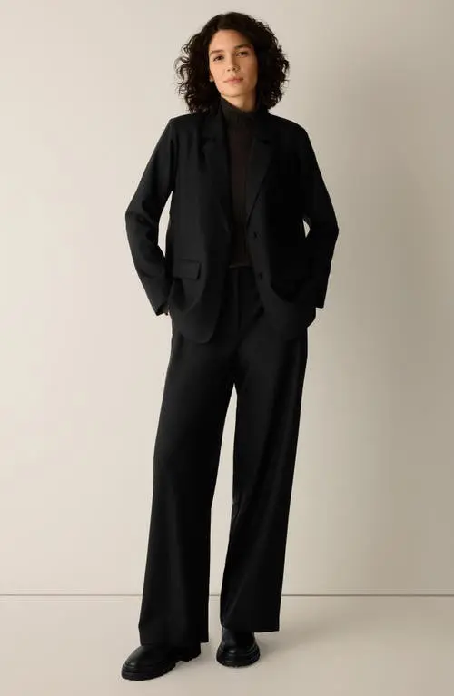 Eileen Fisher Wool Long Blazer