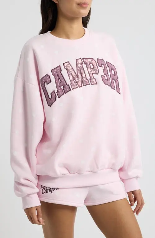 HAPPY CAMP3R Pink Sprinkle Crewneck Sweatshirt