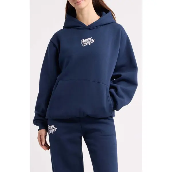 HAPPY CAMP3R Puff Series Logo Hoodie - Navy