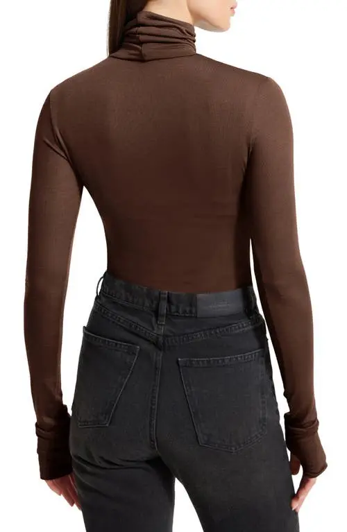 MARCELLA Eloise Sheer Turtleneck Top