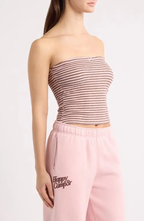 HAPPY CAMP3R Quinn Strapless Knit Top - Espresso