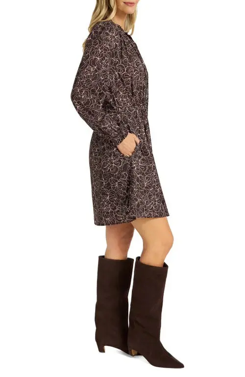 Matty M. Emery Ruffle Long Sleeve Dress