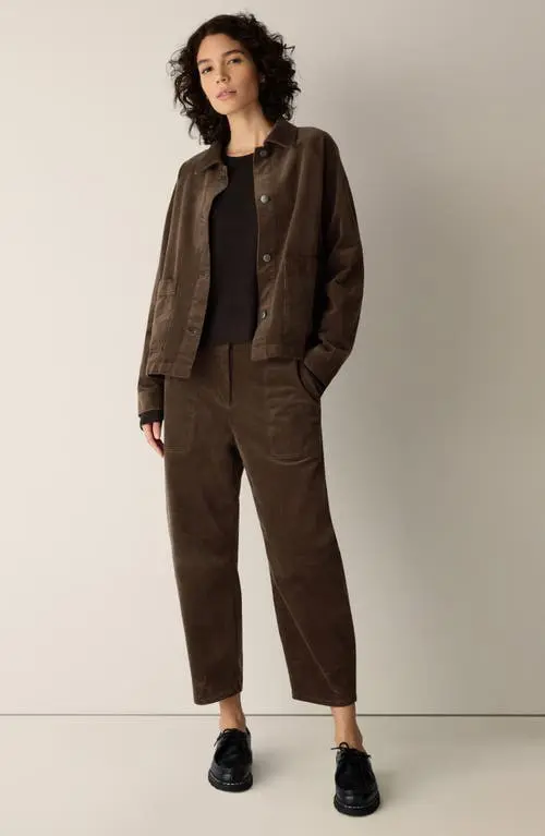 Eileen Fisher Classic Collar Corduroy Jacket