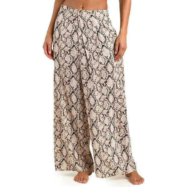 SUNSHINE 79 Island Serpent Faux Wrap Cover-up Pants