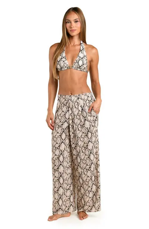 SUNSHINE 79 Island Serpent Faux Wrap Cover-up Pants