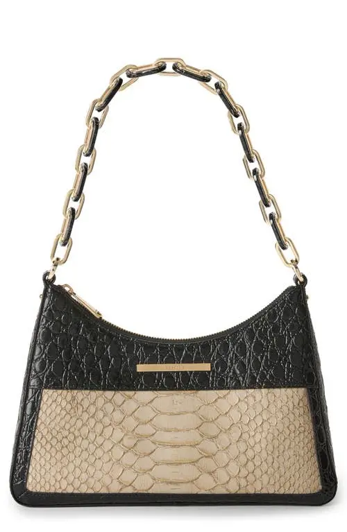 Brahmin Mod Esme Croc Embossed Leather Shoulder Bag