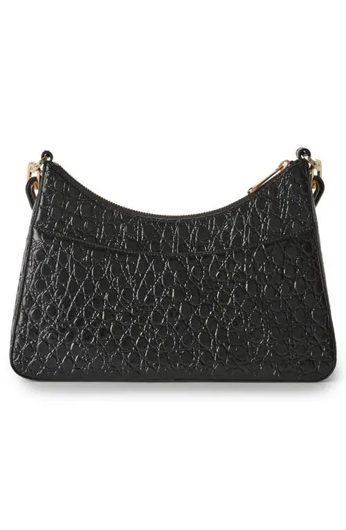 Brahmin Mod Esme Croc Embossed Leather Shoulder Bag
