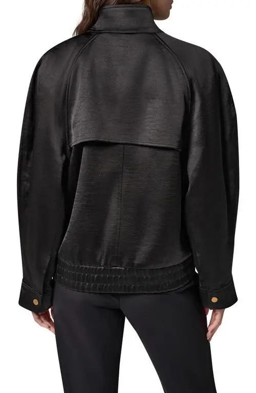 Donna Karan New York Satin Zip Front Jacket