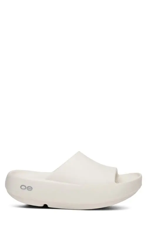 OOFOS Ooahh Slide Sandal - Chalk