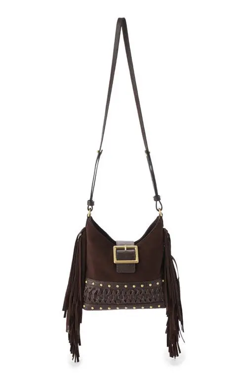 Brahmin Small Gwynne Leather Crossbody Bag - Chocolate