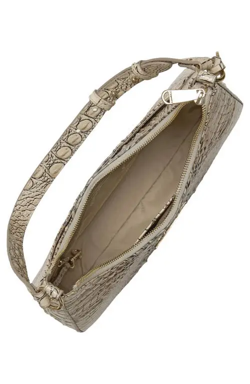 Brahmin Stephie Croc Embossed Leather Shoulder Bag